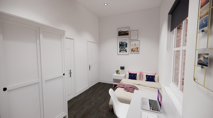 Worcester student studio accommodation - Albert Residences